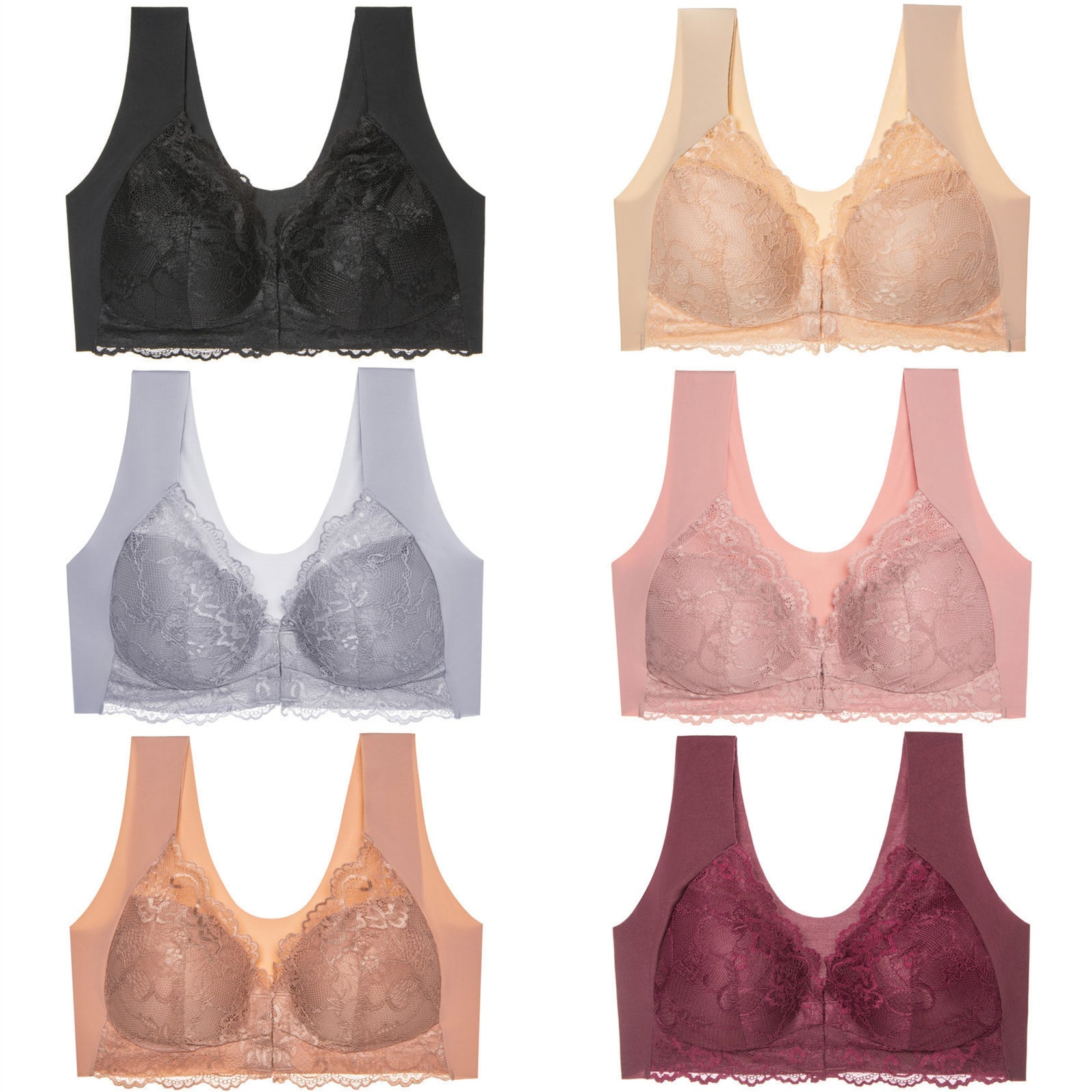 🔥Full Coverage Front, Closure Support Bra Comfort & Sleep Bra💖 ...