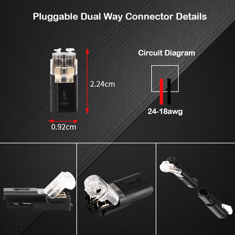 commsmarket-Double-wire Plug-in Connector With Locking Buckle(The more ...