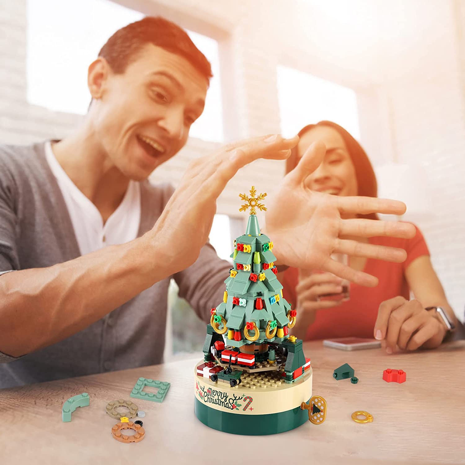 Christmas Pre-Sale 49% OFF- DIY Building Blocks Christmas Tree Octavo ...