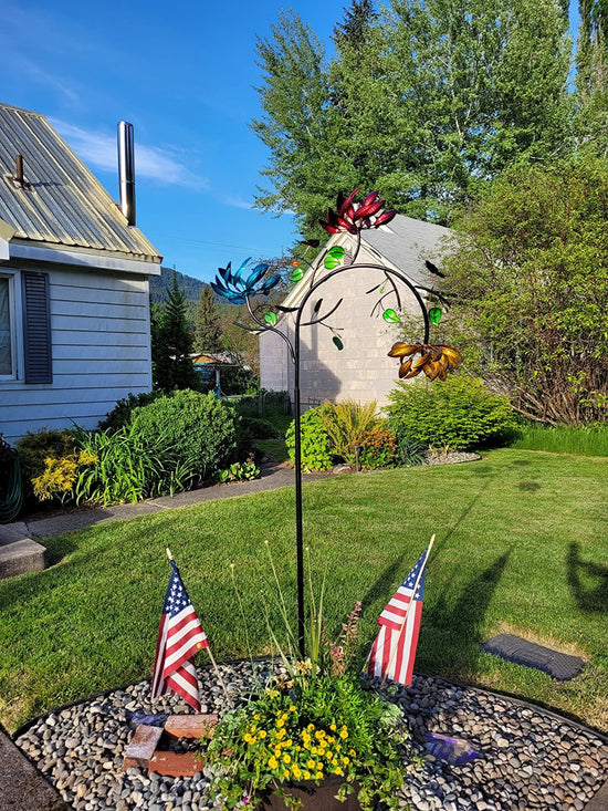 commsmarket-🔥70% OFF -Beautiful Summer Multi Colored Flowers Wind Spin ...