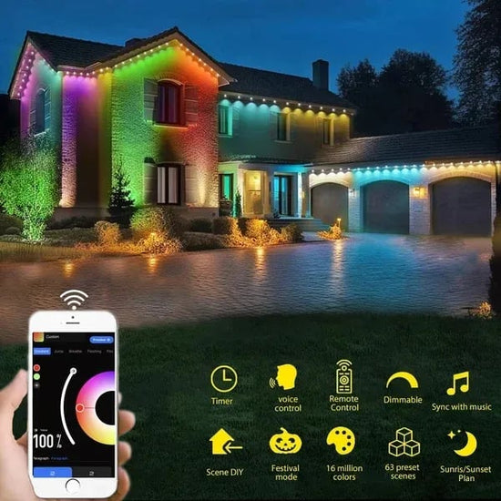 🎅 Early Christmas 49% OFF - Smart Rainbow LED Permanent Outdoor Light ...
