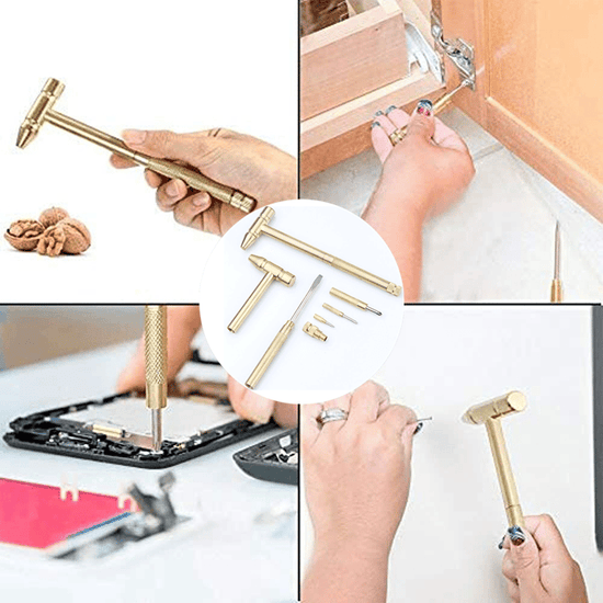 commsmarket-49% OFF🎁5 in1 Micro Mini Multifunction Copper Hammer ...